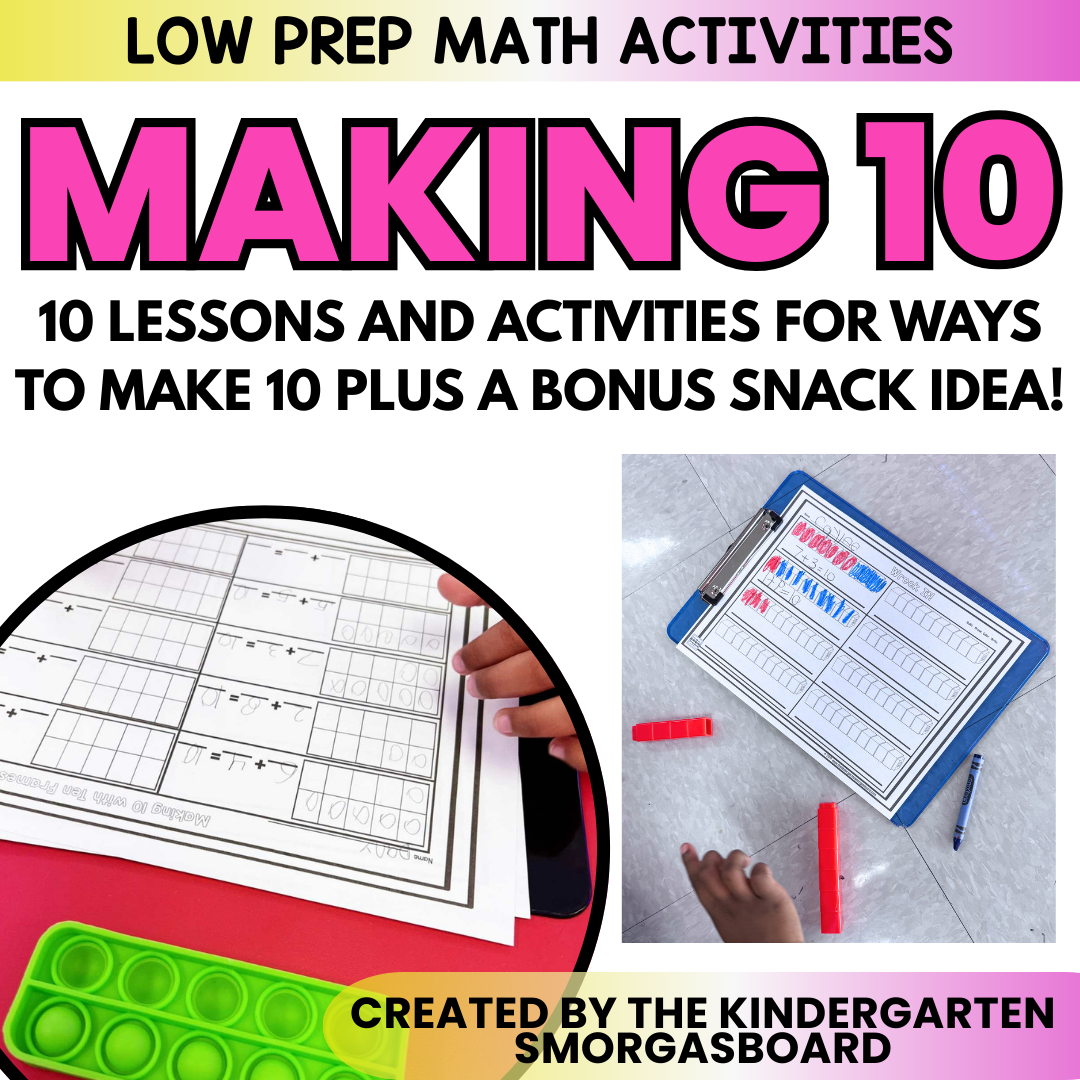 Making 10: Ways To Make 10 Activities And Making 10 Worksheets – The ...
