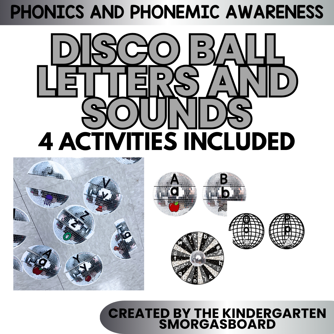 Disco Ball Letters & Sounds Puzzles – The Kindergarten Smorgasboard ...