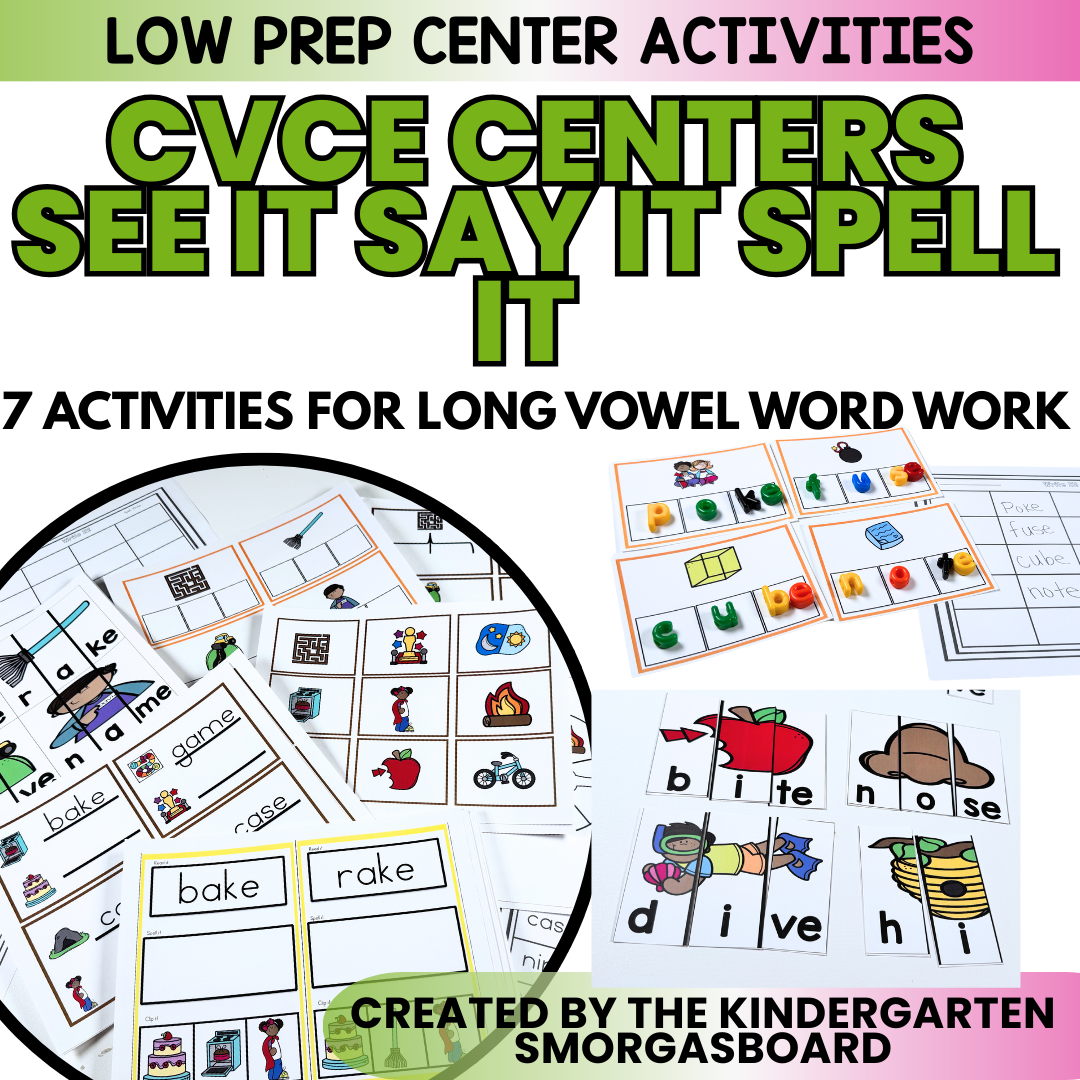 CVCE Words: Phonics Activities And Phonics Games – The Kindergarten ...