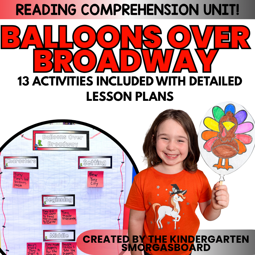 Balloons Over Broadway Activity : Reading Comprehension And Balloon ST ...