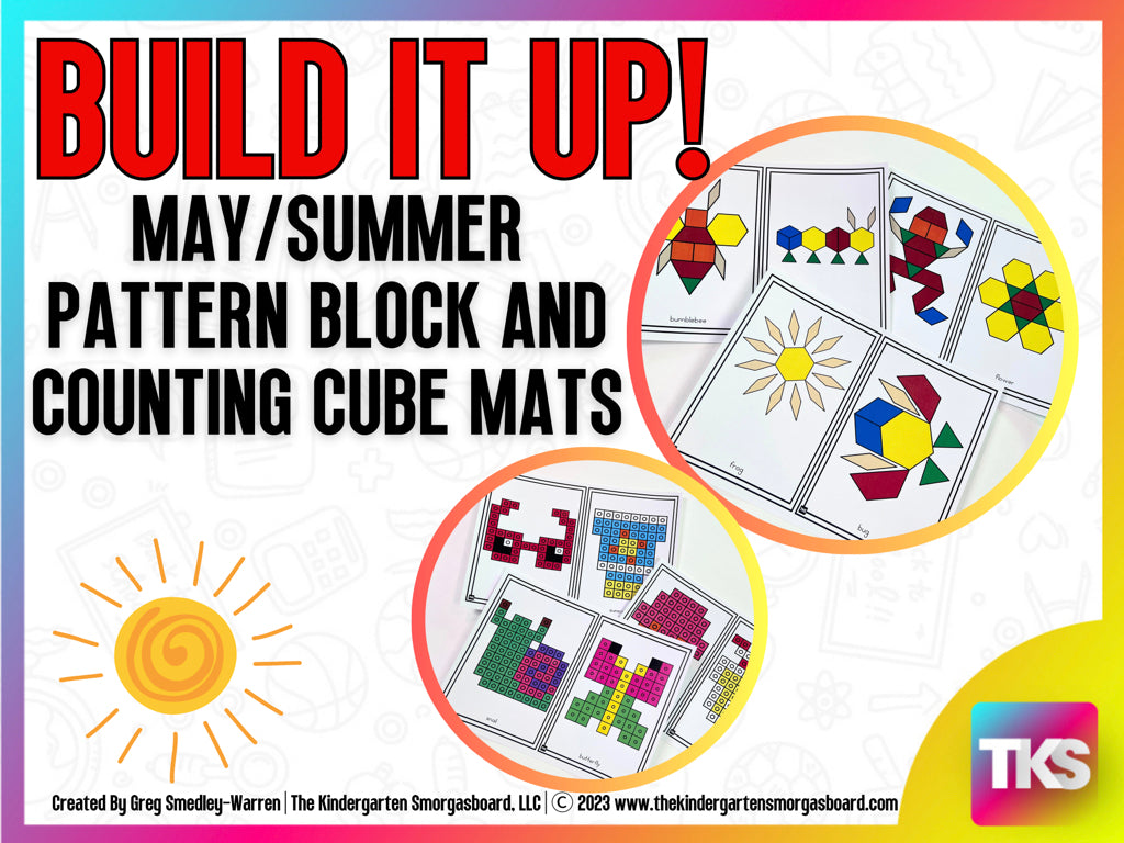 Build It Up! May Pattern Block & Counting Cube Mats – The Kindergarten ...
