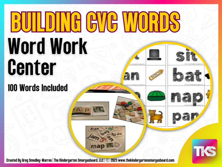 Building CVC Words – The Kindergarten Smorgasboard Online Store
