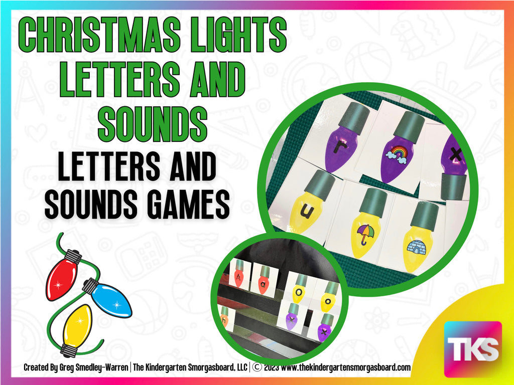 Christmas Lights Letters and Sounds – The Kindergarten Smorgasboard ...