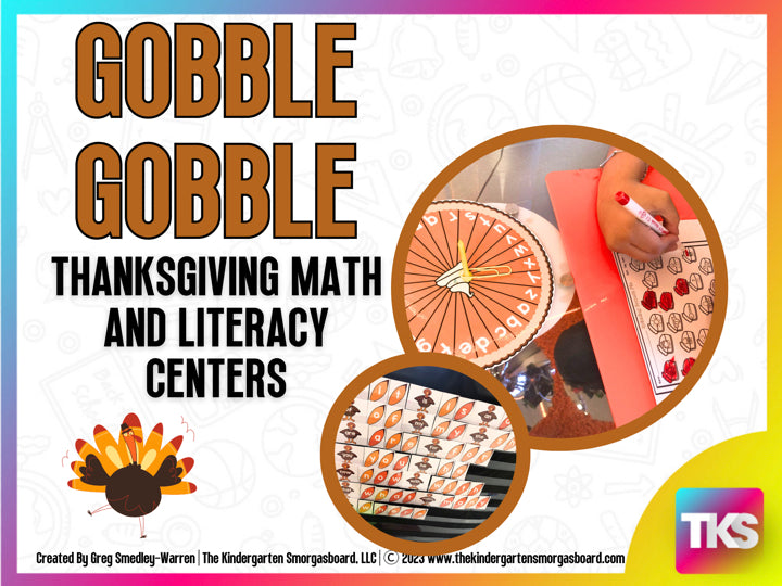 Thanksgiving Math and Literacy Centers – The Kindergarten Smorgasboard ...