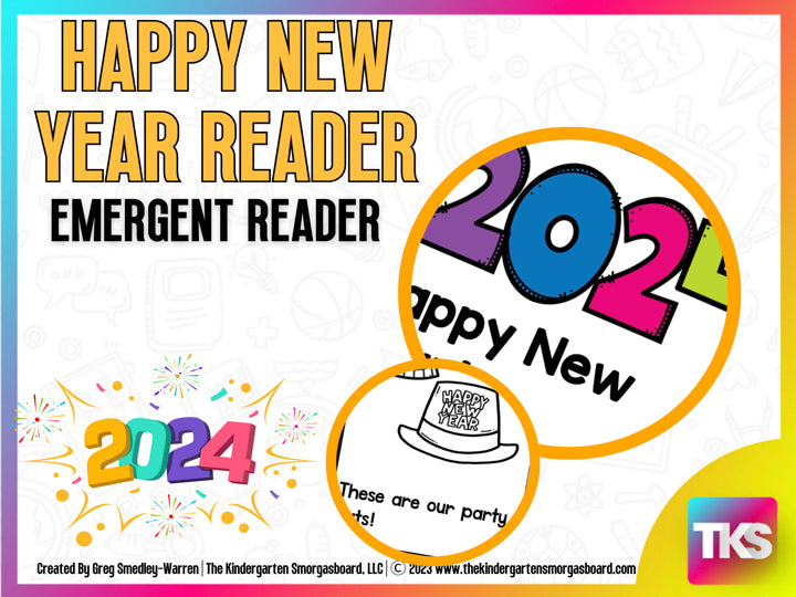 New Year's Emergent Reader – The Kindergarten Smorgasboard Online Store
