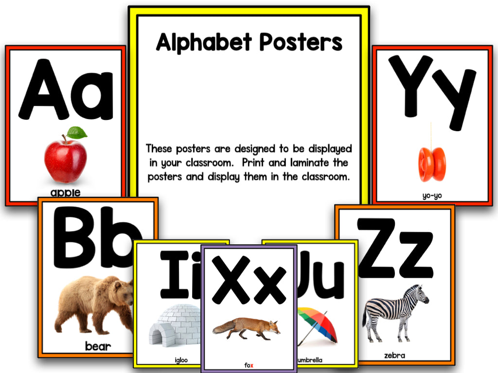 Rainbows Classroom Set Decor: Alphabet, Numbers & More – The ...
