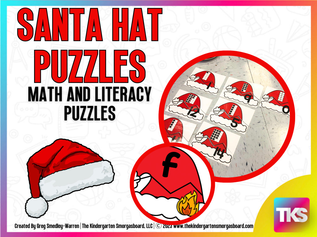 Santa Puzzles: Letters, Sounds, Numbers, and Counting – The ...