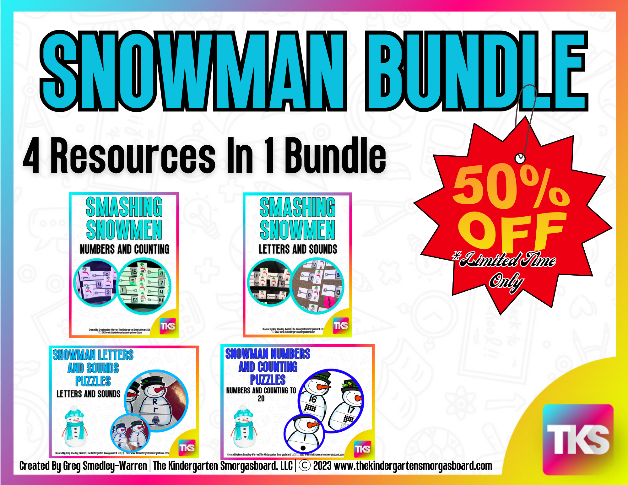 Snowman Bundle – The Kindergarten Smorgasboard Online Store