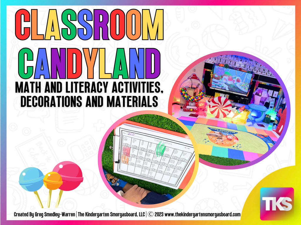 Candy Land Math & Literacy Centers – The Kindergarten Smorgasboard ...