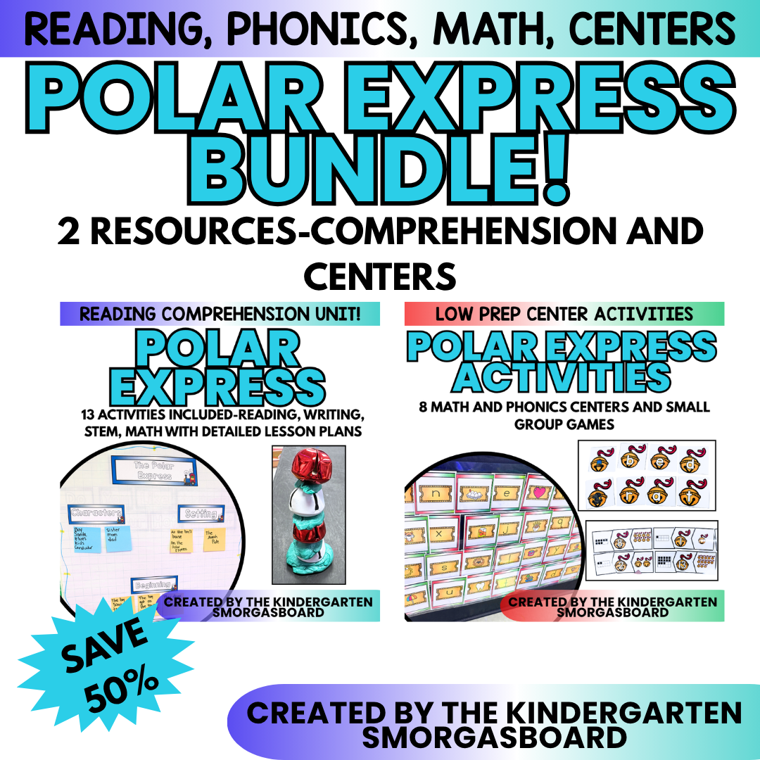 Polar Express Bundle - Comprehension Lessons, Activities, PLUS Center ...
