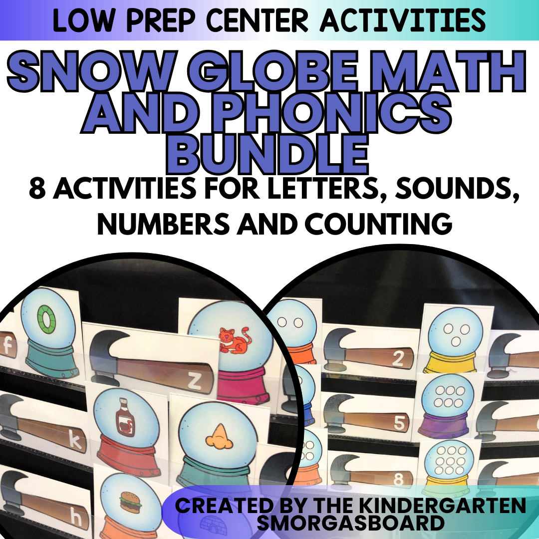 Winter Activities: 8 Snow Globe Math And Phonics Centers – The ...