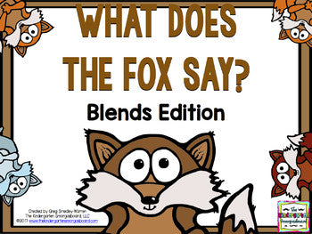 What Does the Fox Say? A Blends Creation – The Kindergarten ...
