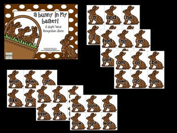 Easter Bunny Sight Words Game – The Kindergarten Smorgasboard Online Store