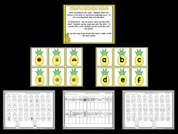 Pineapple Math and Literacy Centers – The Kindergarten Smorgasboard ...
