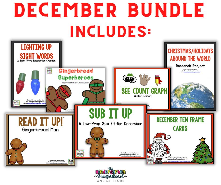 December Bundle#N# #N# #N# #N# – The Kindergarten Smorgasboard Online Store
