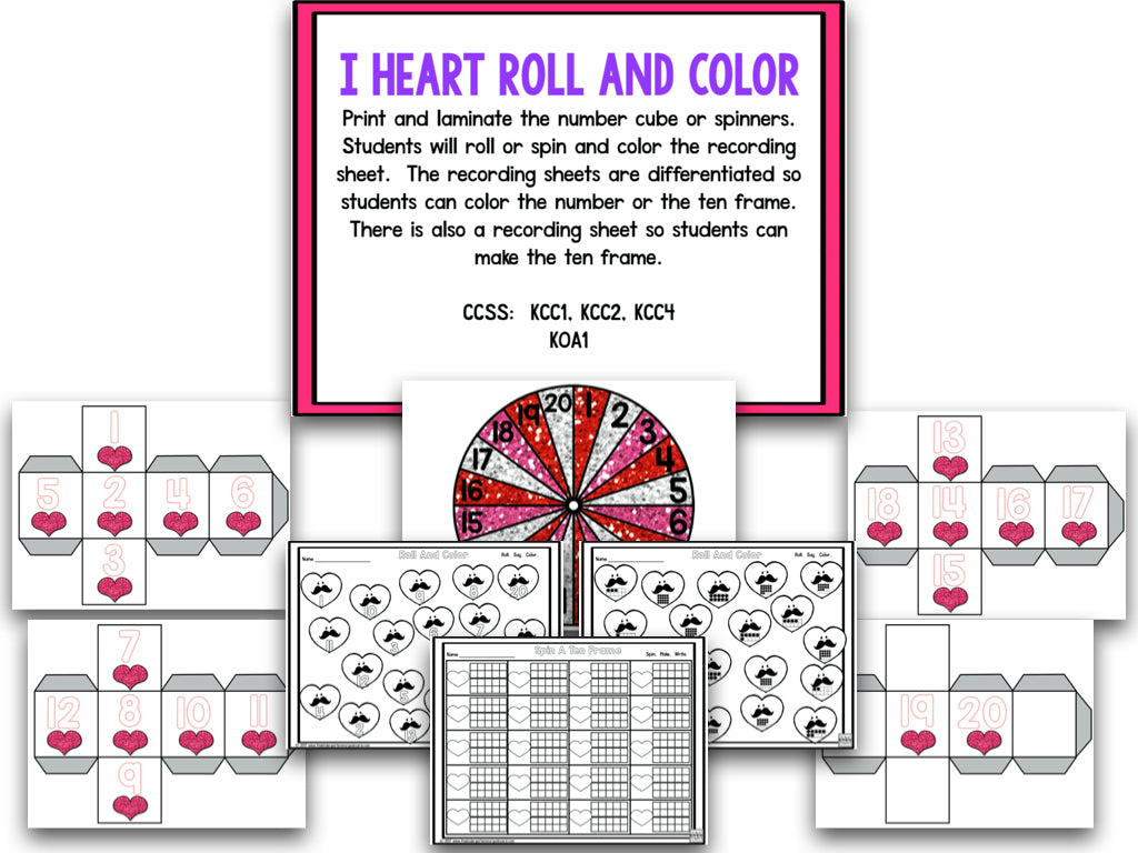 I Heart Valentines Day! Math and Literacy Creation – The Kindergarten ...