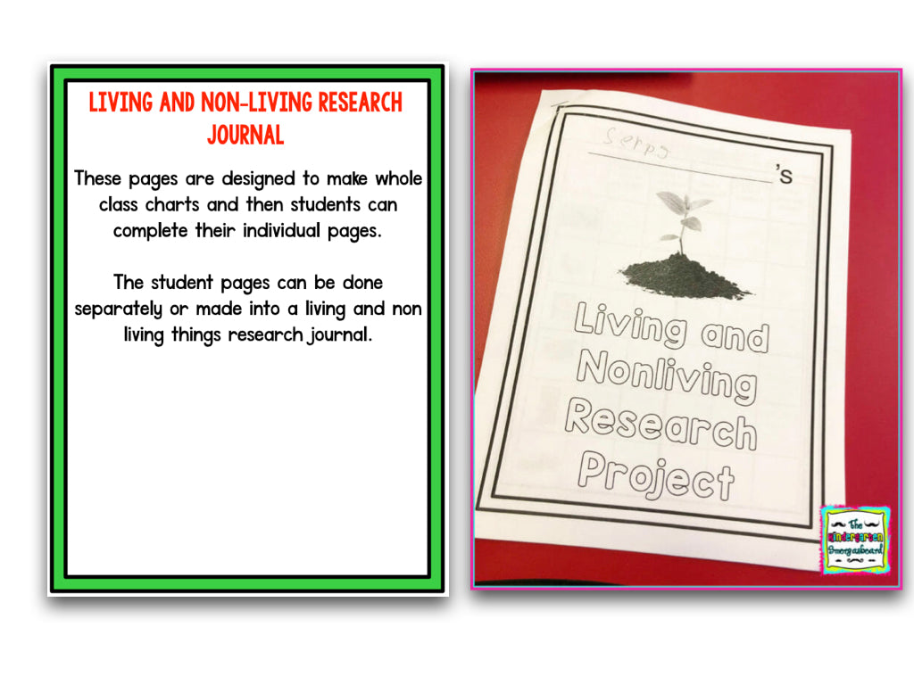 Living and Nonliving: A Research and Writing Project – The Kindergarten ...