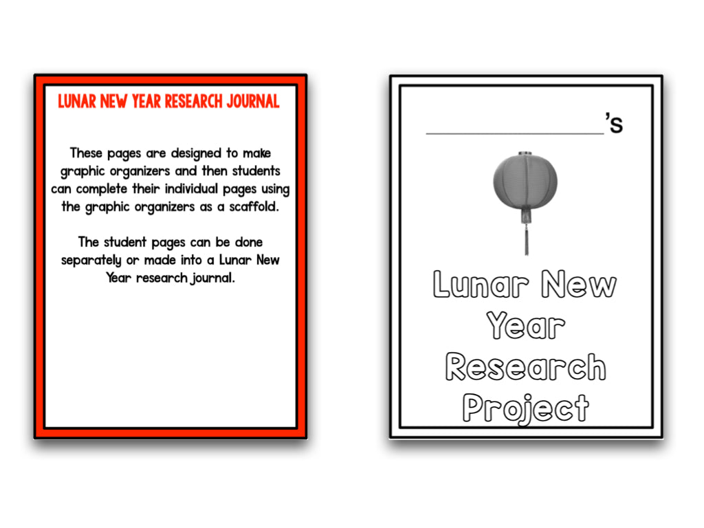 Lunar New Year Research Project – The Kindergarten Smorgasboard Online ...
