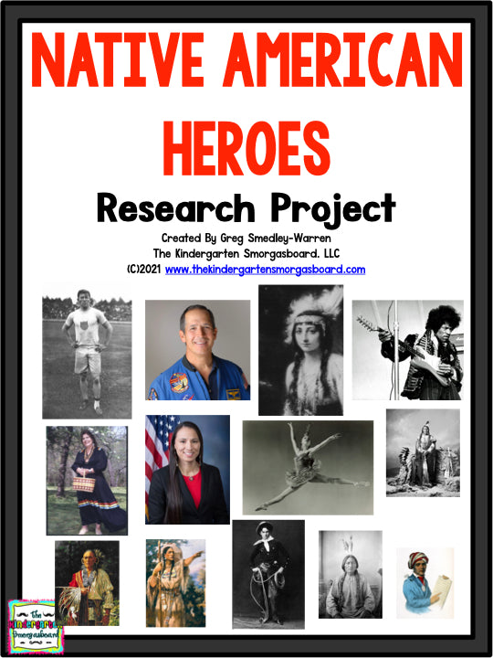 Native American Heroes Research Project – The Kindergarten Smorgasboard ...