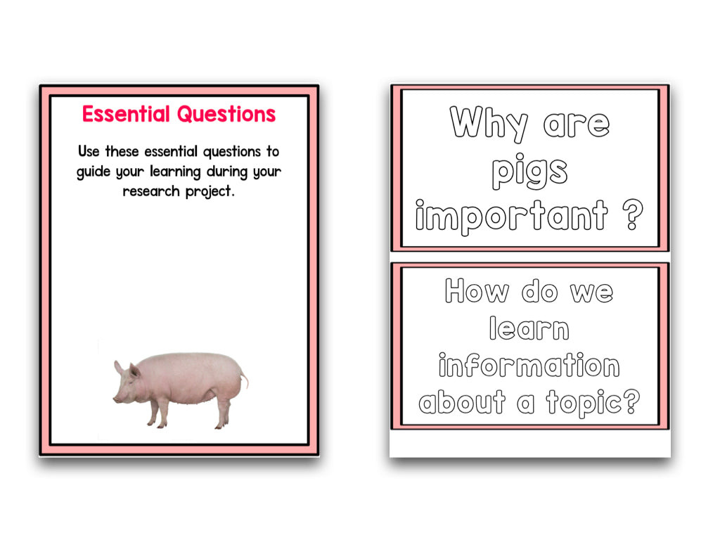 Pig Research and Writing Project – The Kindergarten Smorgasboard Online ...
