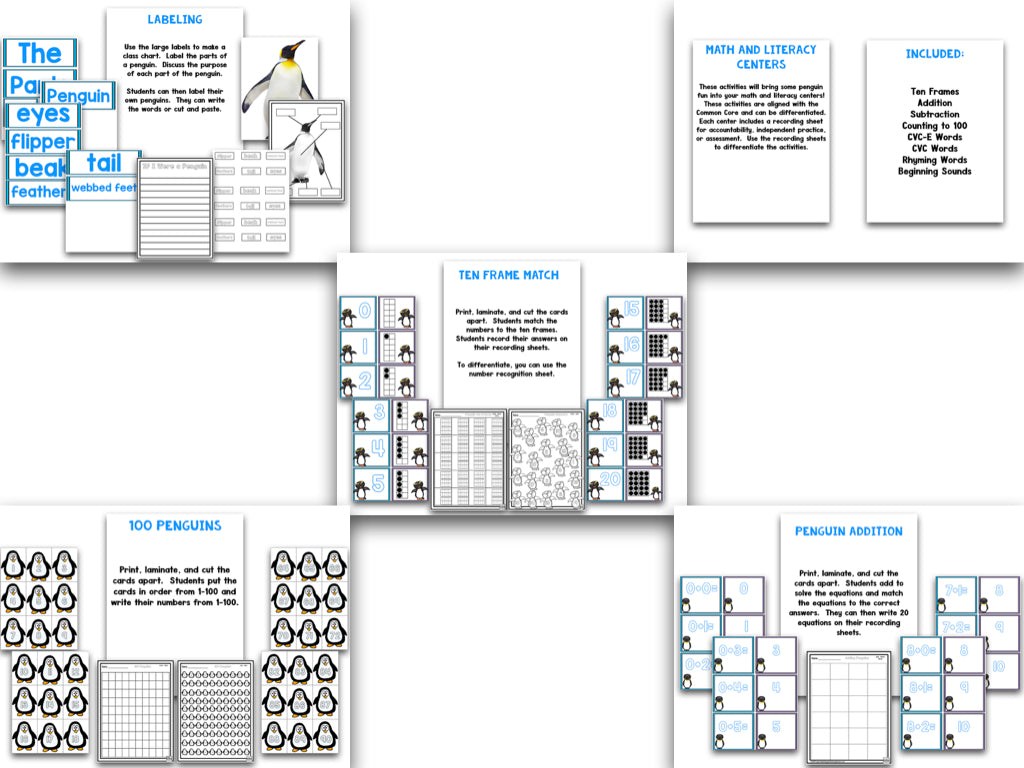Penguins: A Research and Writing Project PLUS Centers! – The ...
