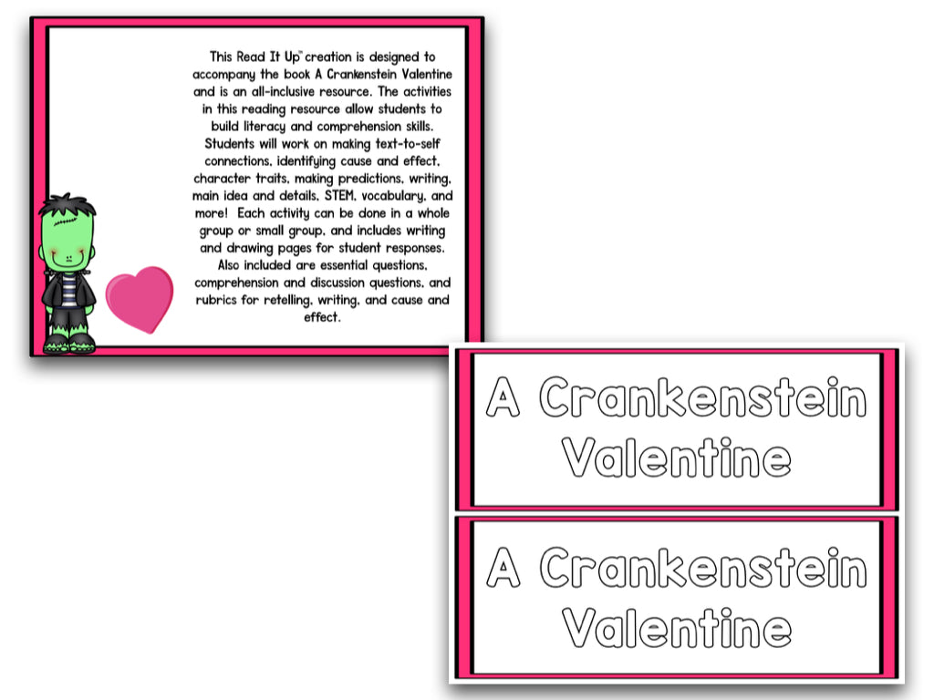 Read It Up! A Crankenstein Valentine – The Kindergarten Smorgasboard ...