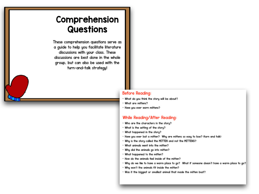 Read It Up! The Mitten – The Kindergarten Smorgasboard Online Store