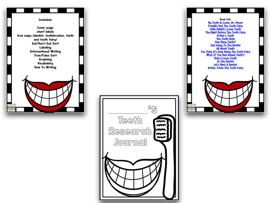 Teeth! A Dental Health Research and Writing Project – The Kindergarten ...