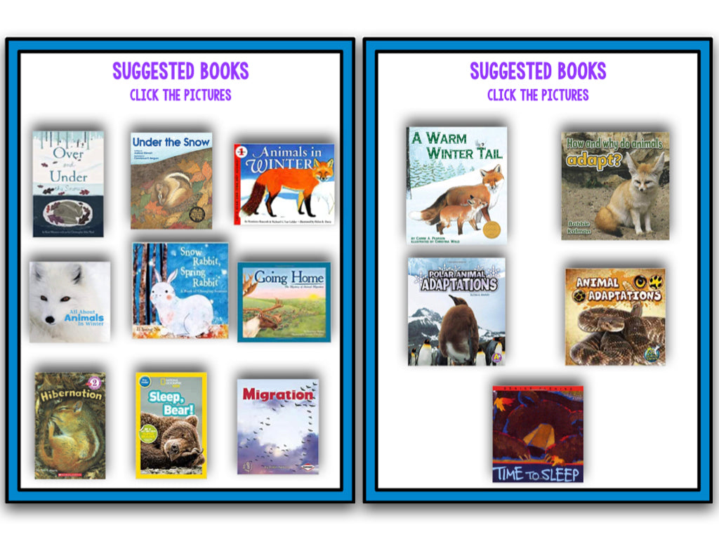 Animals In Winter Research Project – The Kindergarten Smorgasboard ...