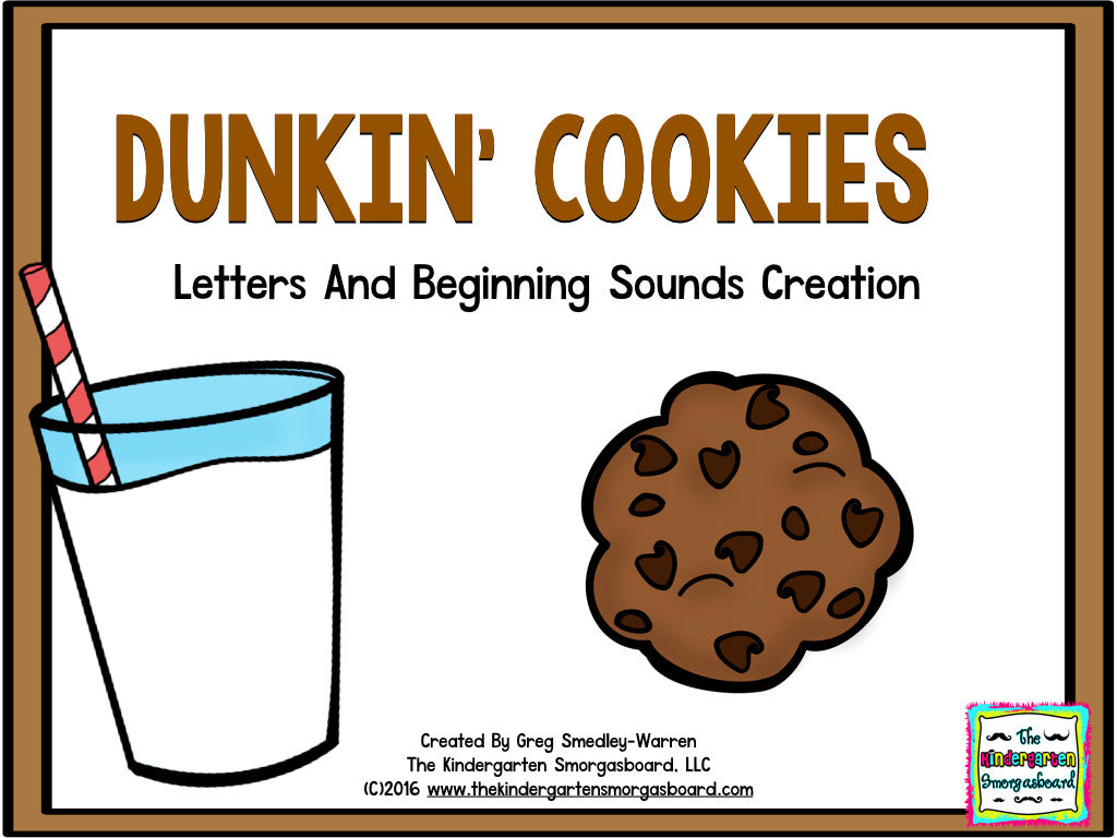 Dunkin' Cookies! Letters and Sounds – The Kindergarten Smorgasboard ...