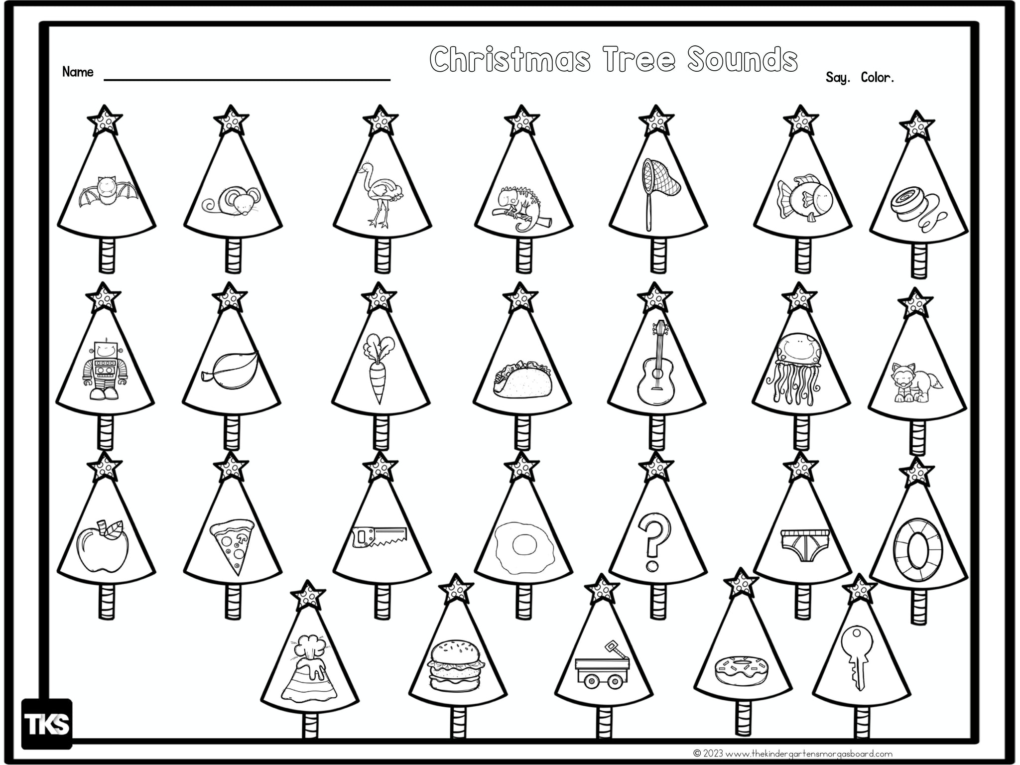 Christmas Tree Sounds FREEBIE! – The Kindergarten Smorgasboard Online Store