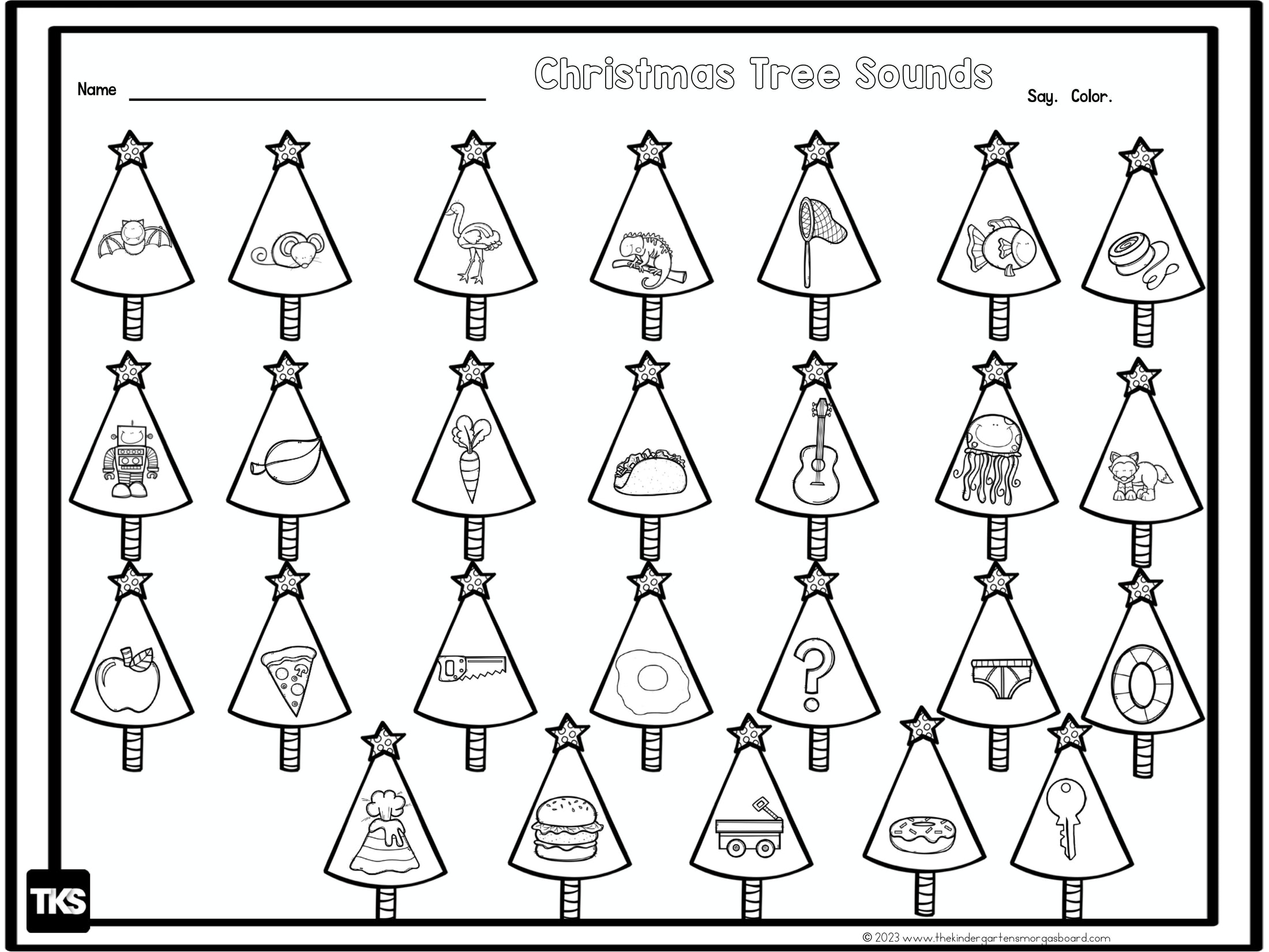 Christmas Tree Sounds FREEBIE! – The Kindergarten Smorgasboard Online Store
