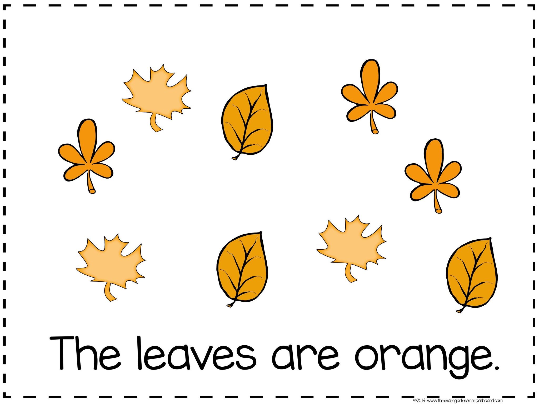 The Leaves Are Falling Reader – The Kindergarten Smorgasboard Online Store