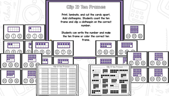 Clip It! Learn It! Math and Literacy Centers – The Kindergarten ...
