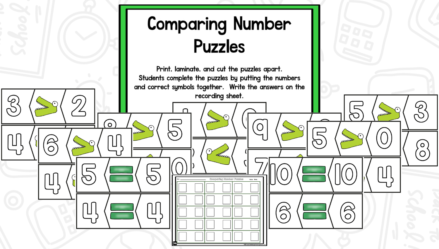 Math It Up! Comparing Numbers (Greater Than/Less Than) – The ...