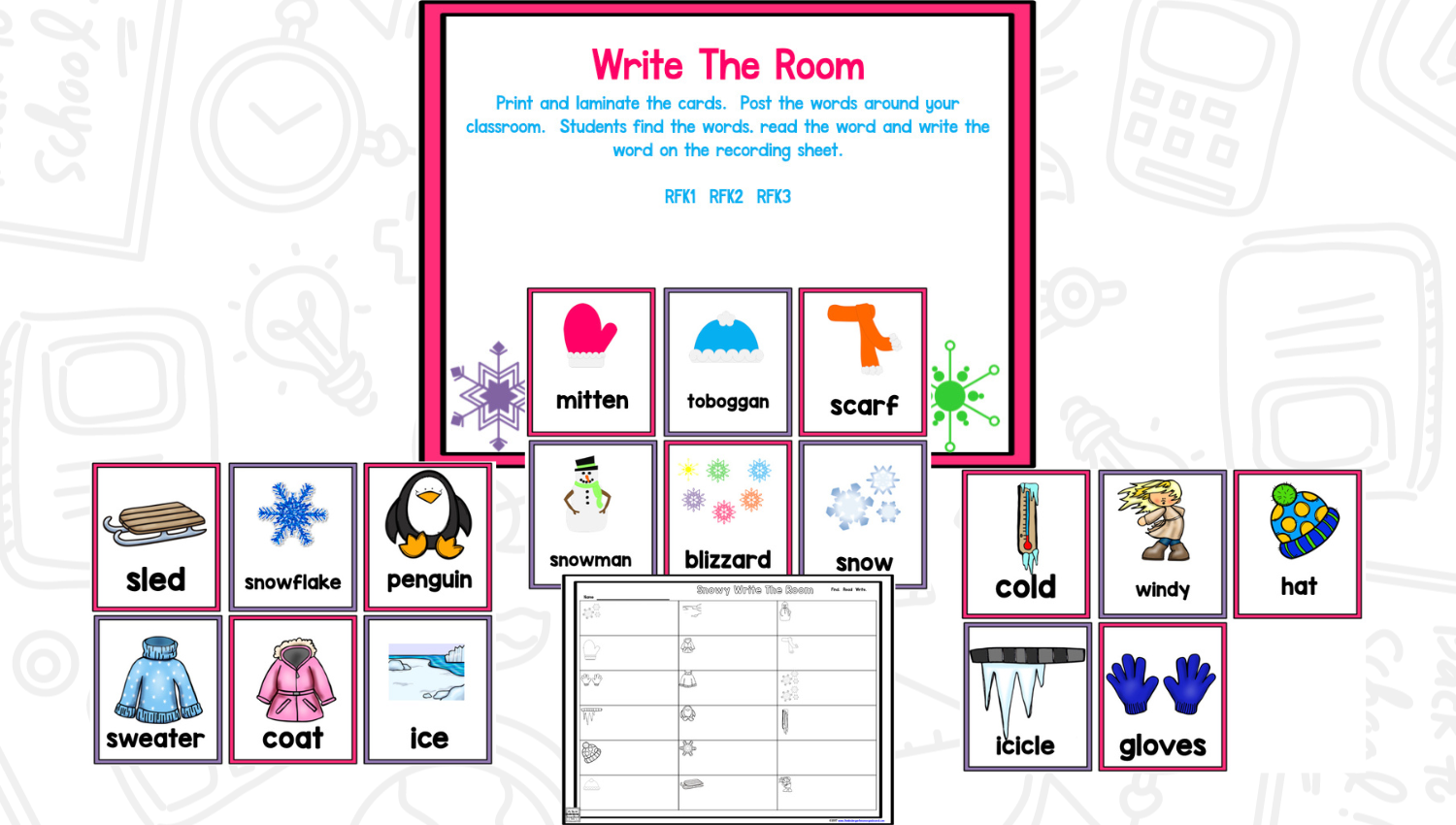 Snow! A Winter Math and Literacy Unit – The Kindergarten Smorgasboard ...