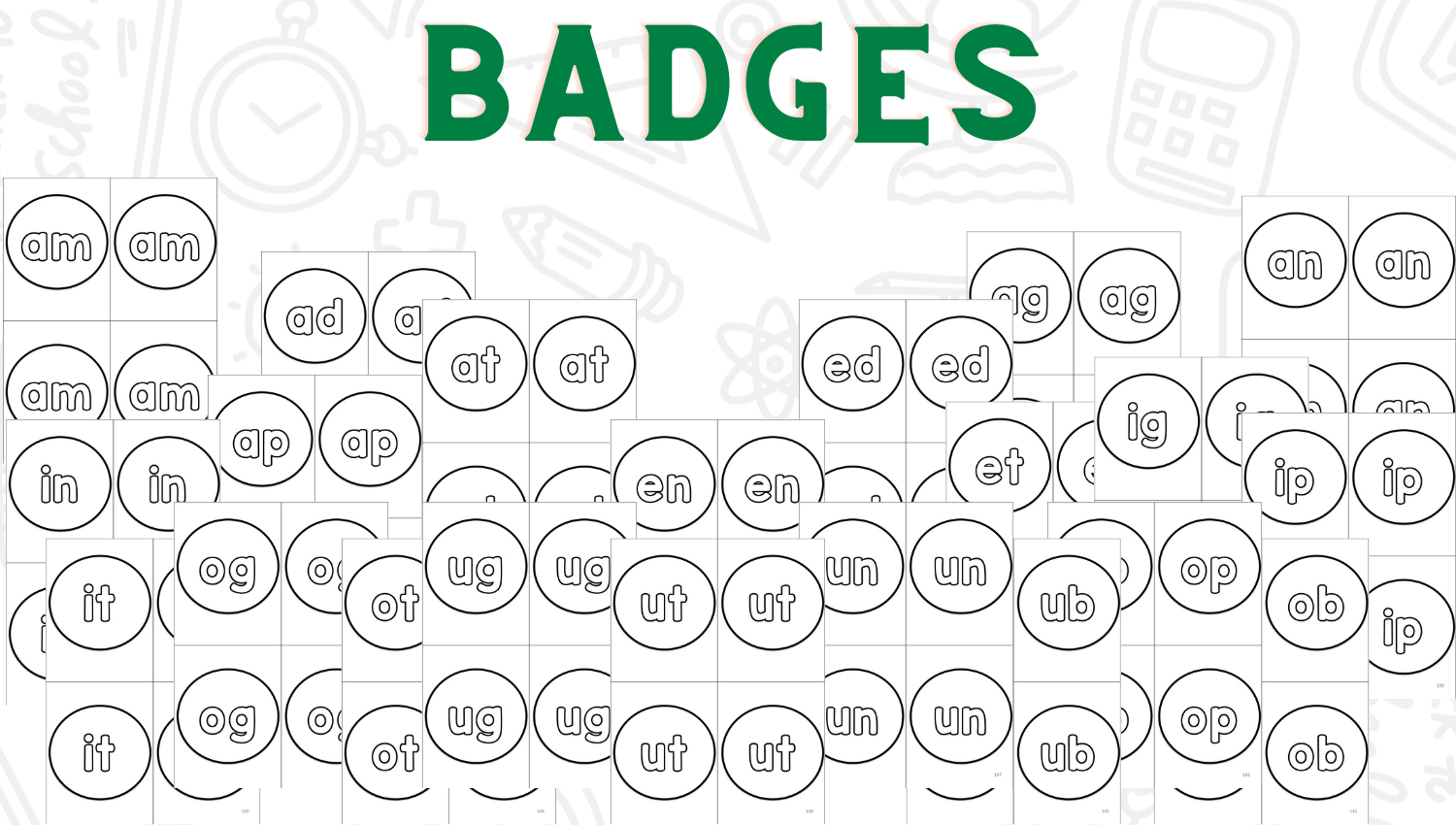 Word Family Bootcamp (No Theme) – The Kindergarten Smorgasboard Online ...