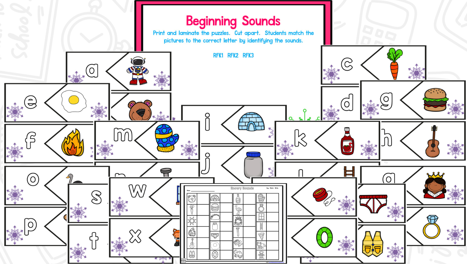 Snow! A Winter Math and Literacy Unit – The Kindergarten Smorgasboard ...