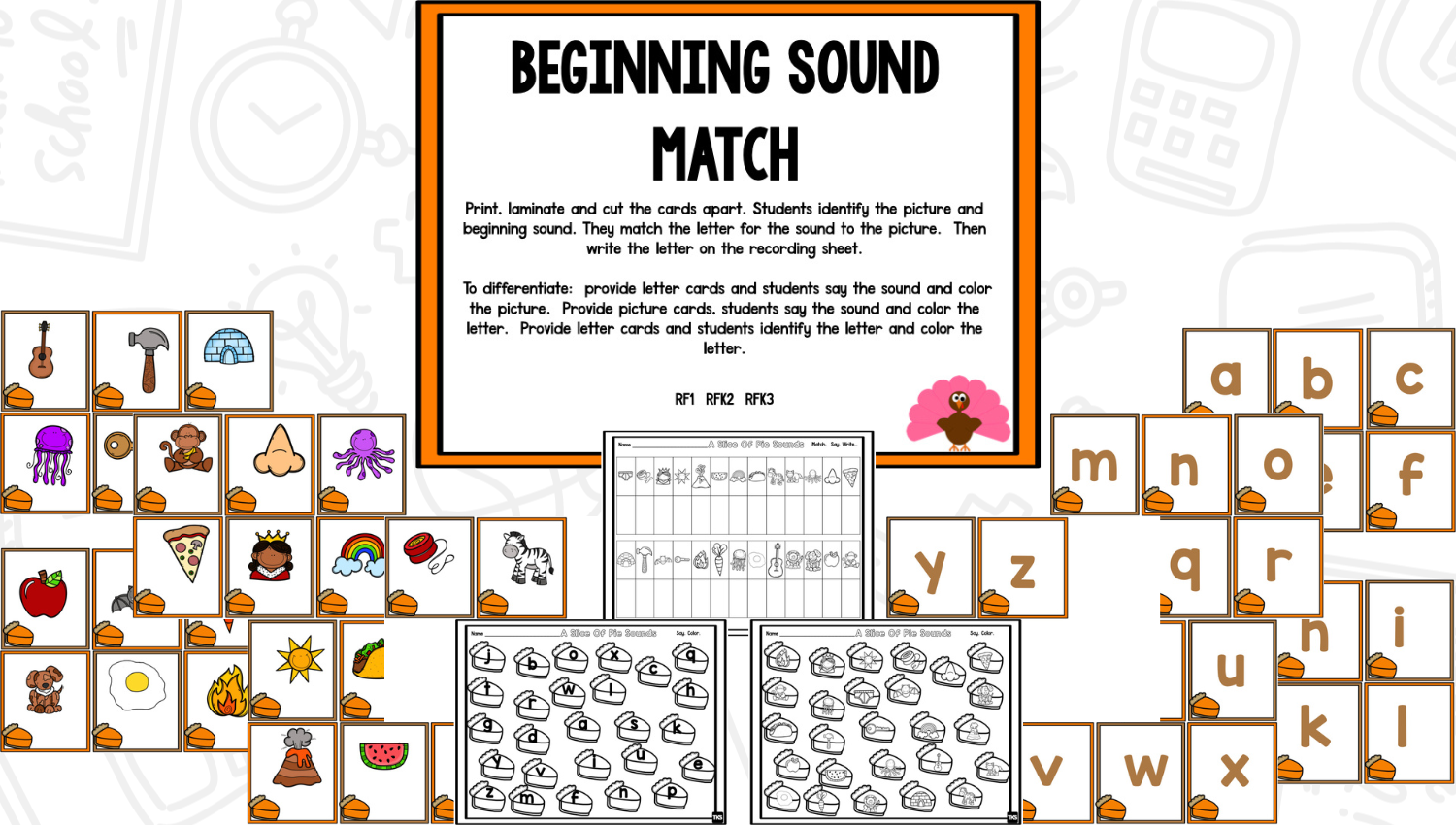 Thanksgiving Math and Literacy Centers – The Kindergarten Smorgasboard ...