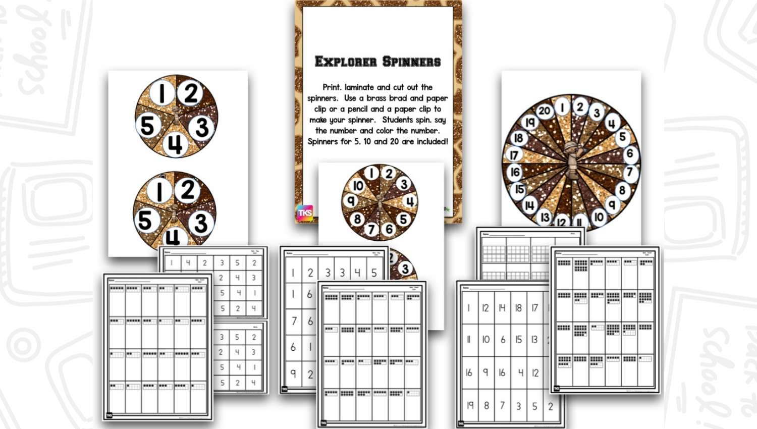 Number Bootcamp: Numbers and Counting 1-20 (Safari Theme) – The ...