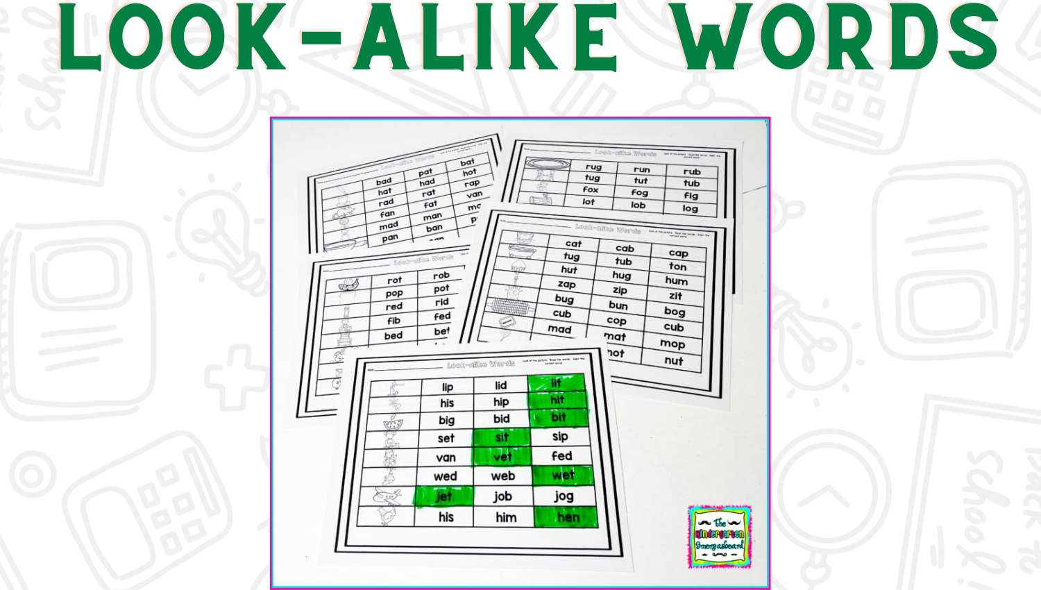 Word Family Bootcamp (No Theme) – The Kindergarten Smorgasboard Online ...