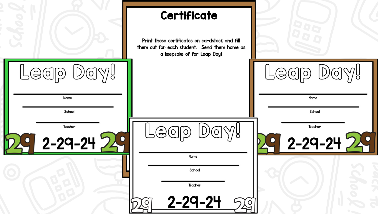 Leap Day – The Kindergarten Smorgasboard Online Store