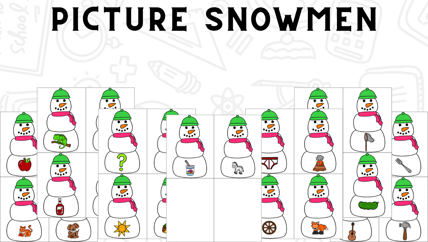 Snowman Bundle – The Kindergarten Smorgasboard Online Store