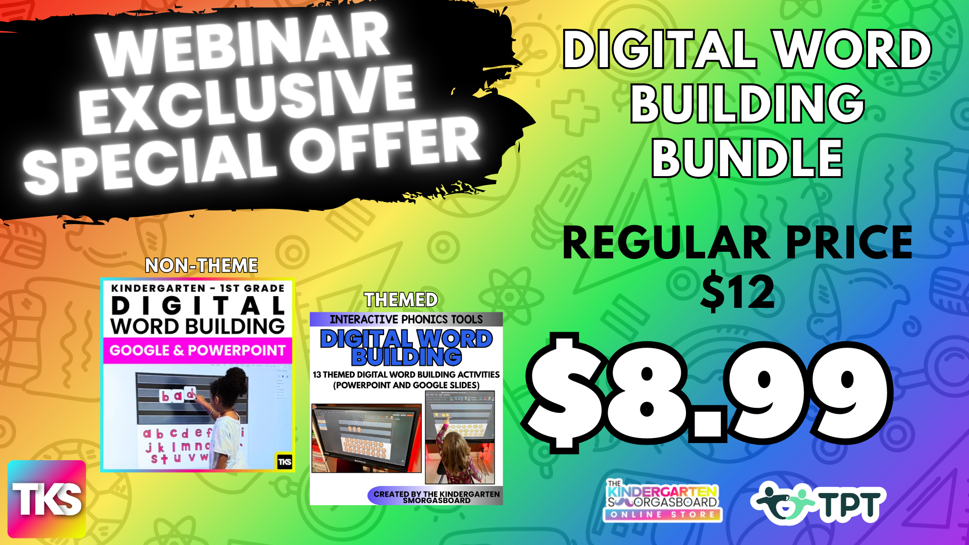 Digital Word Building Bundle – The Kindergarten Smorgasboard Online Store