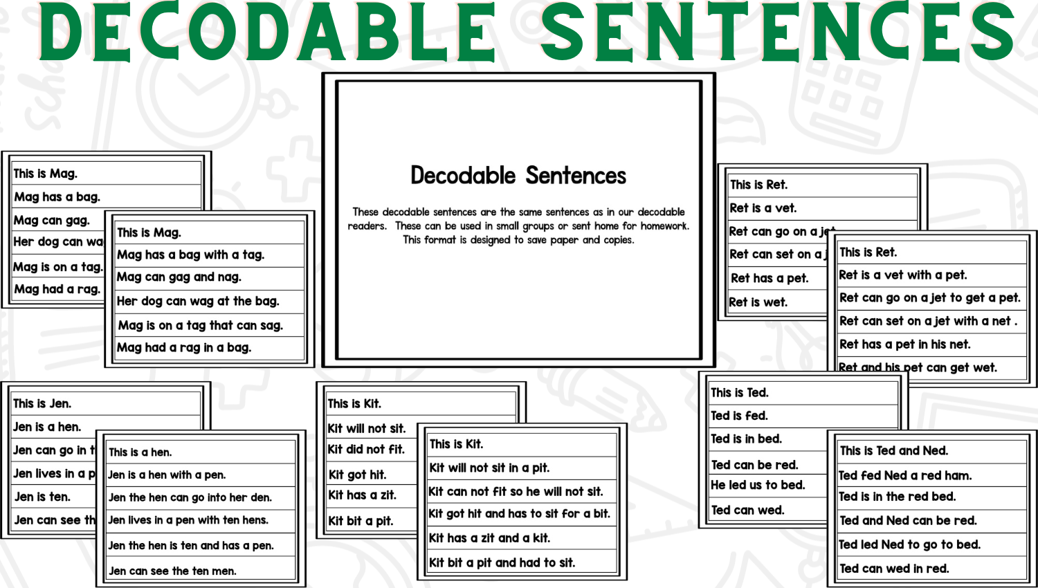 Word Family Bootcamp (No Theme) – The Kindergarten Smorgasboard Online ...