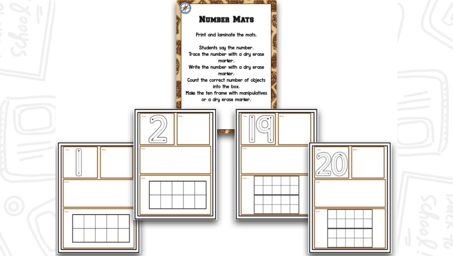 Number Bootcamp: Numbers and Counting 1-20 (Safari Theme) – The ...