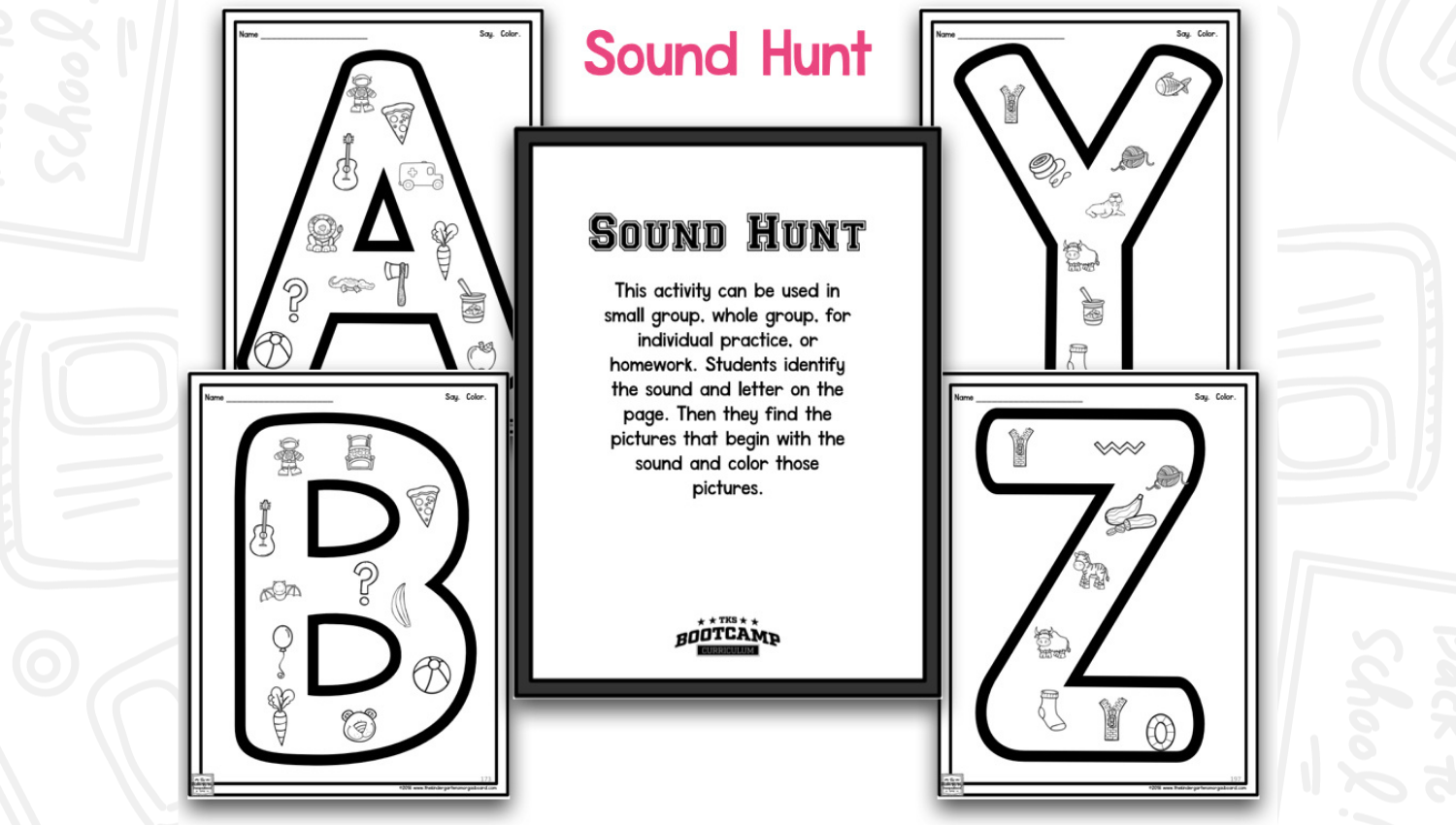 ABC Bootcamp: A 26-Day Introduction to Letters and Sounds (No Theme ...