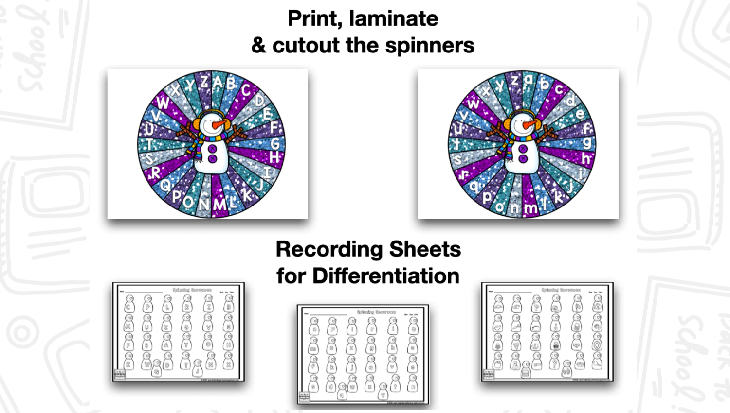 Snowman Bundle – The Kindergarten Smorgasboard Online Store
