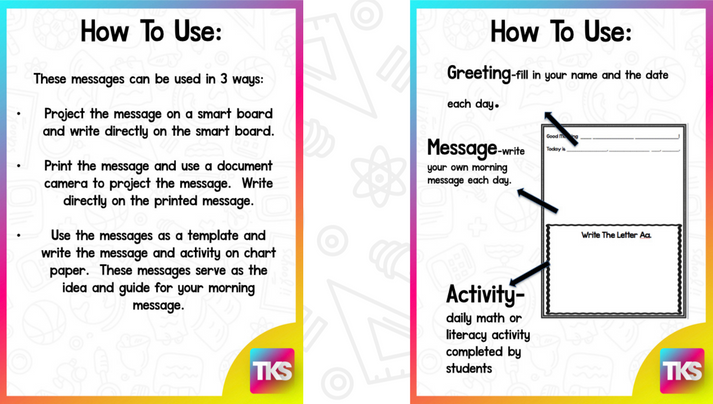 Morning Messages BUNDLE! – The Kindergarten Smorgasboard Online Store