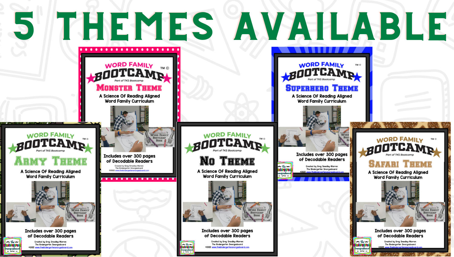 Word Family Bootcamp (No Theme) – The Kindergarten Smorgasboard Online ...